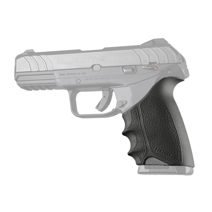Hogue HANDALL Beavertail Rubber Grip Sleeve For Ruger Security-9-Black ...