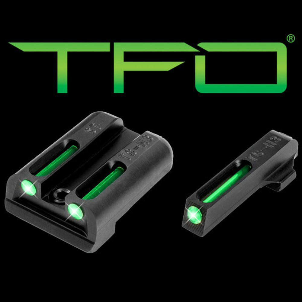 TruGlo TFO Sig Sauer #8 Front/#8 Rear Tritium Fiber Optic Sight Set ...